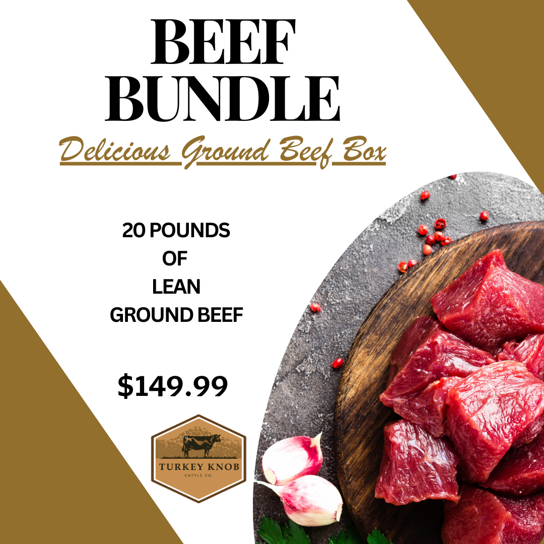 Ground Beef Grass Finished Bundle – Turkey Knob Cattle Co.